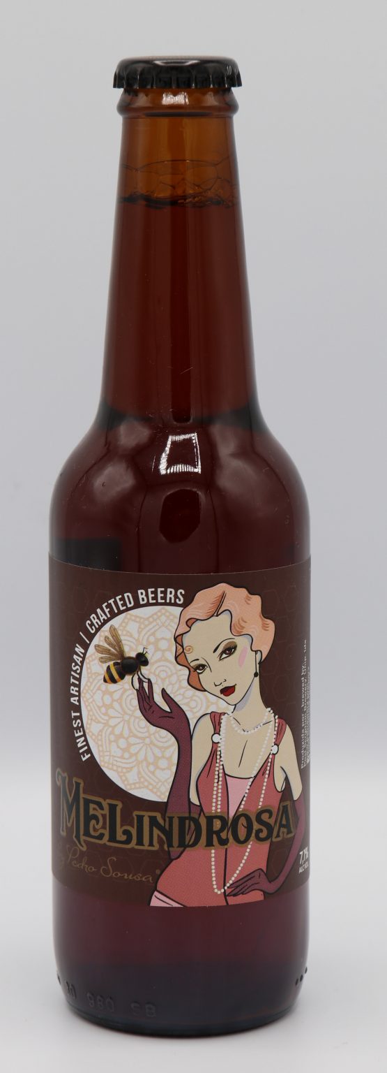 Cerveja artesanal de mel (MELINDROSA) 330ml | Grupo APISANTOS